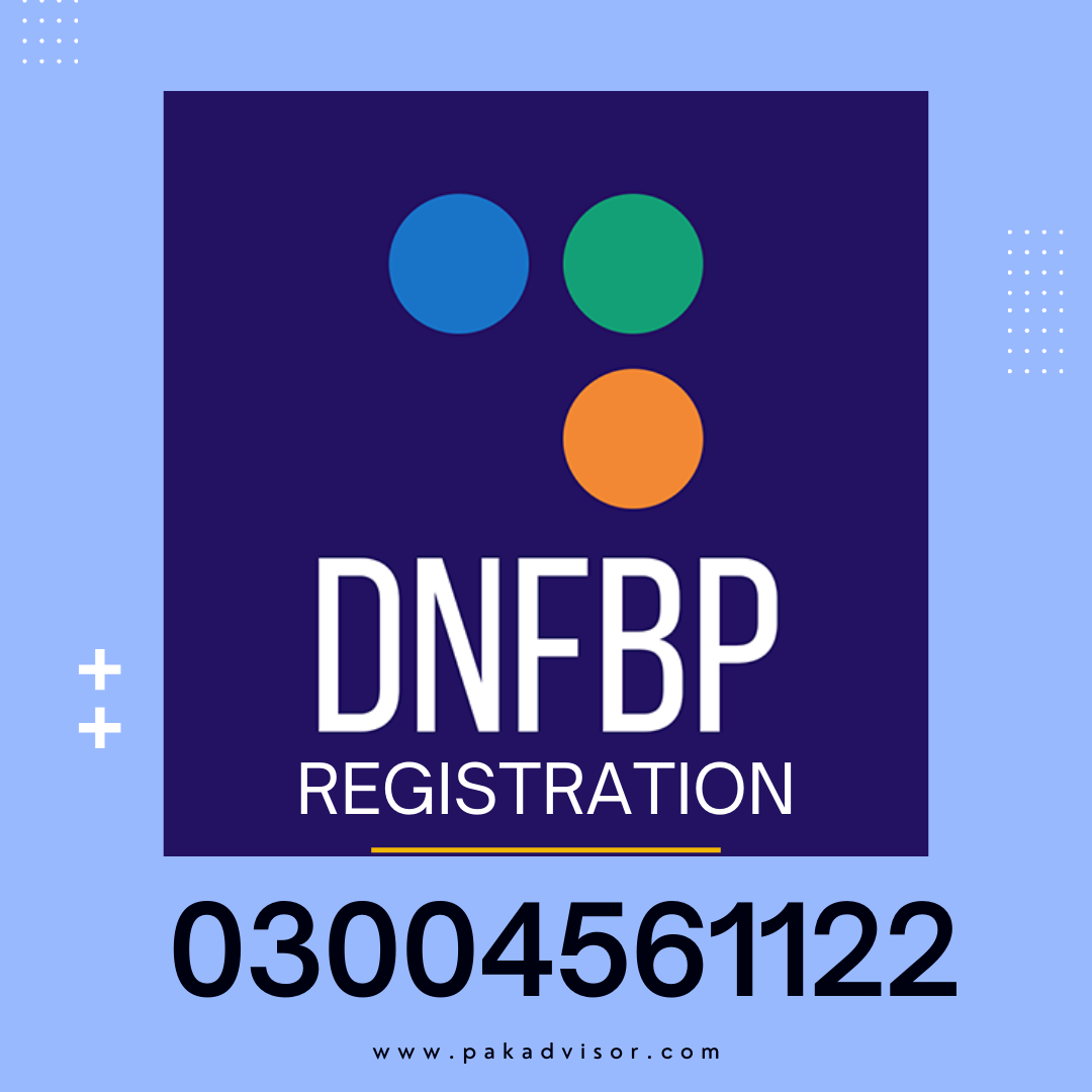DNFBP Registration - Pak Advisor | TradeMark | Import/Export Licence | SECP Registration-FBR NTN ...