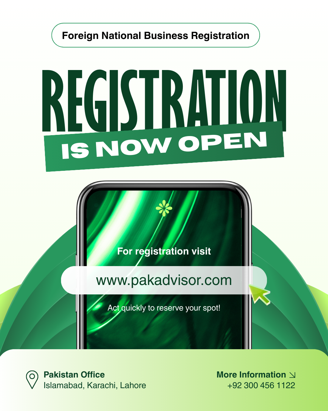 Foreign National Business Registration Office in Pakistan - Pak Advisor | TradeMark | Import ...
